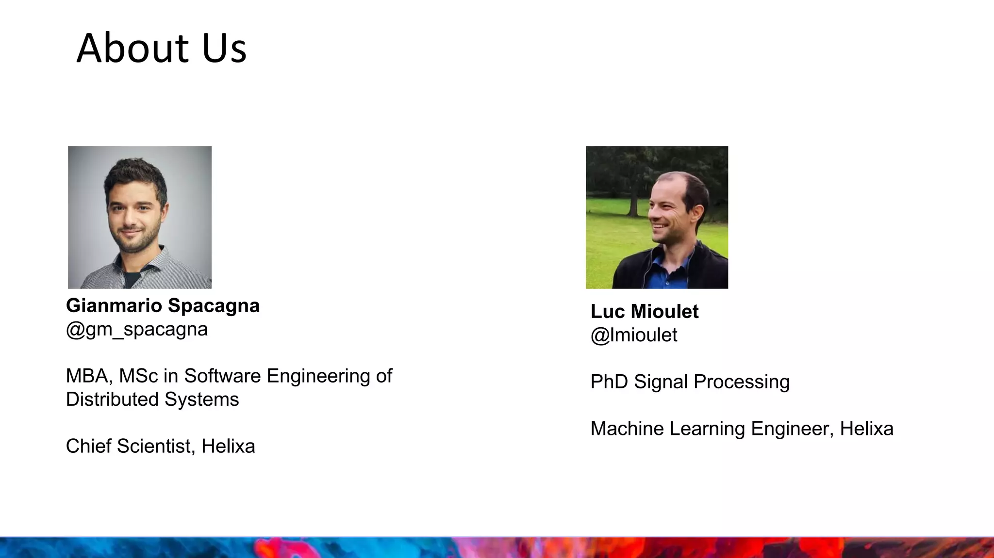 Serverless machine learning architectures at Helixa | PPT