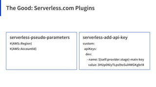 Serverless in AWS: The Good, The Bad and The Ugly | PPT