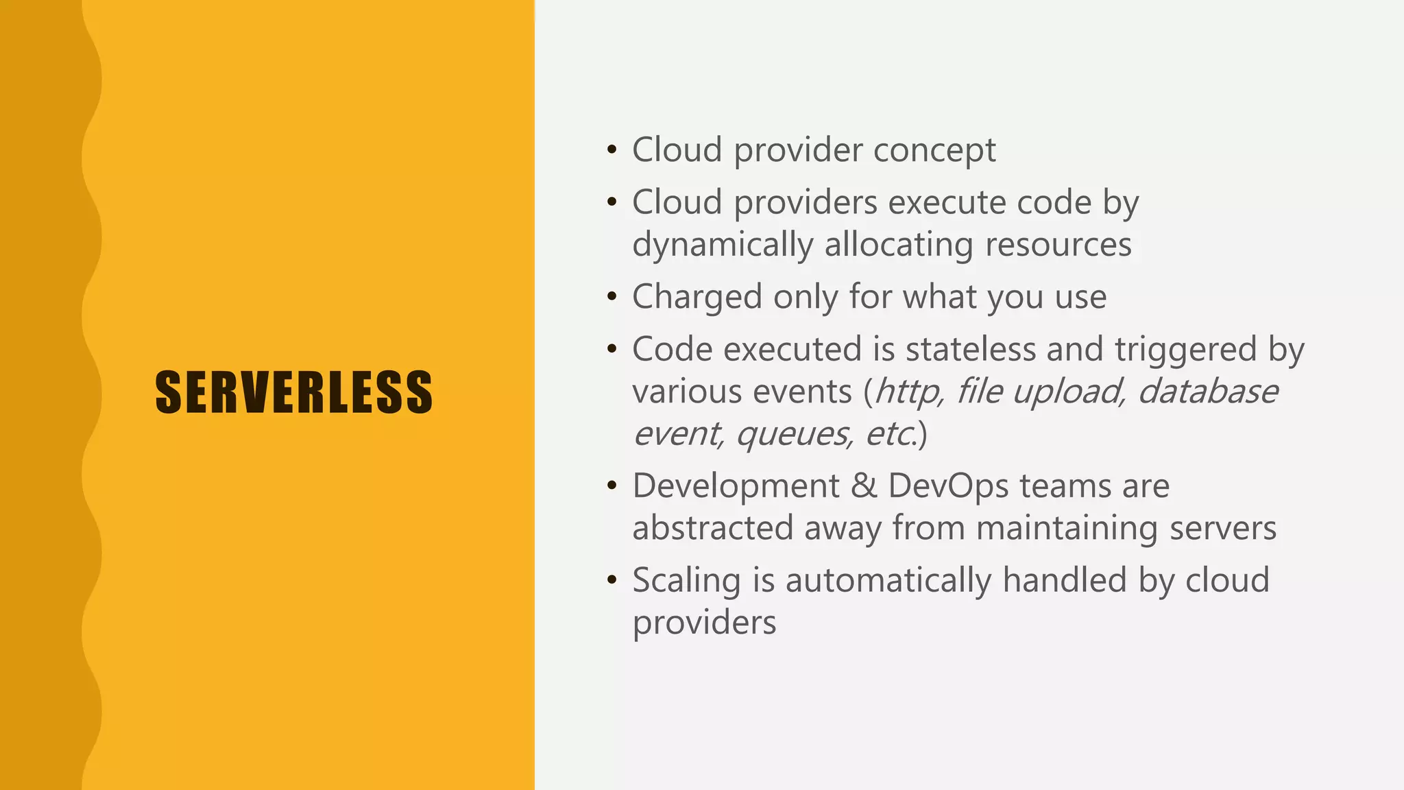 Serverless & Microservices Architecture | PPTX