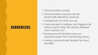 Serverless & Microservices Architecture | PPTX