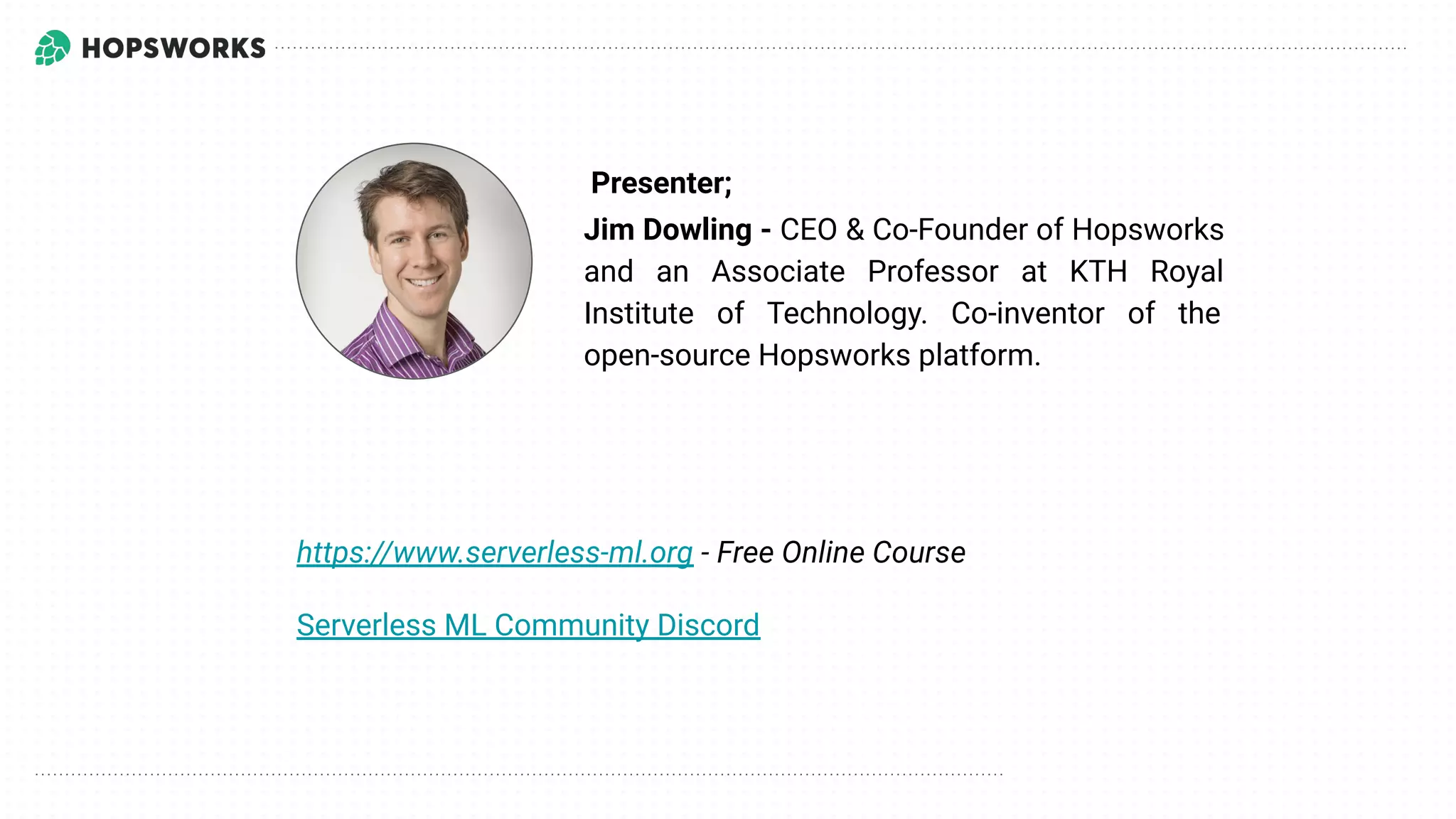 Serverless ML Workshop with Hopsworks at PyData Seattle | PPT