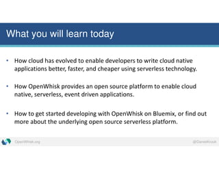 OpenWhisk - Serverless Architecture | PDF