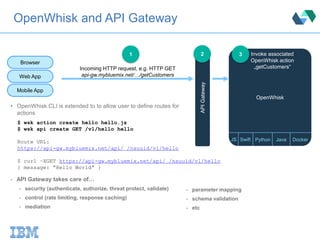 Going Serverless with OpenWhisk | PPT