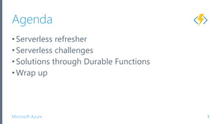 Serverless Orchestration with Azure Durable Functions | PPTX | Cloud ...