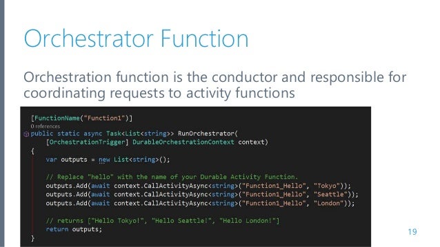 Serverless Orchestration With Azure Durable Functions