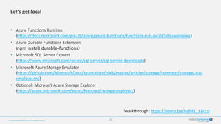 Serverless side by-side extensions with Azure Durable Functions | PPT