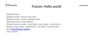 Serverless technologies with Kubernetes | PPT