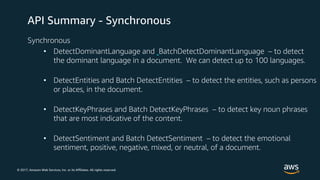 Serverless Text Analytics with Amazon Comprehend | PPT