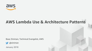 Serverless use cases with AWS Lambda - More Serverless Event | PPT