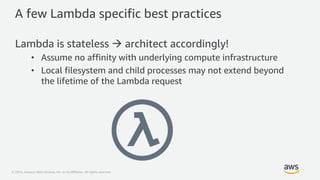 Serverless use cases with AWS Lambda - More Serverless Event | PPT