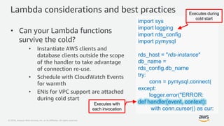 Serverless use cases with AWS Lambda - More Serverless Event | PPT