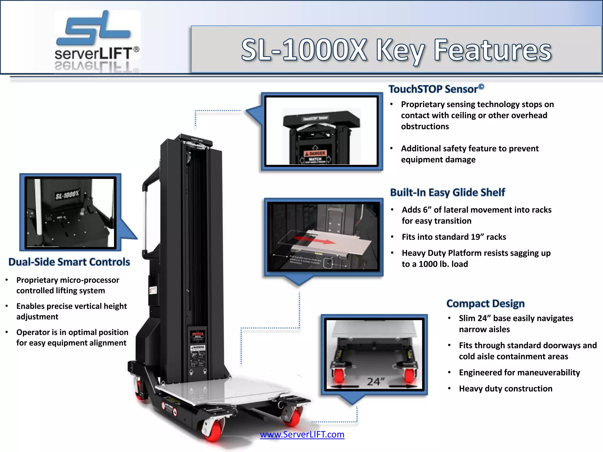 SL-1000X Super Duty Powered ServerLIFT | PDF | Cloud Computing | Internet