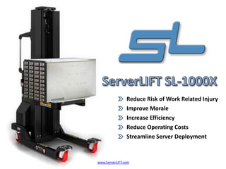SL-1000X Super Duty Powered ServerLIFT | PDF | Cloud Computing | Internet