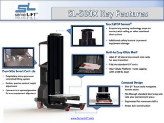 SL500X Powered ServerLIFT | PDF