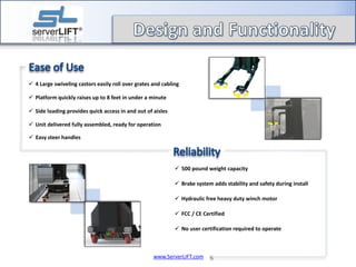 SL500X Powered ServerLIFT | PDF