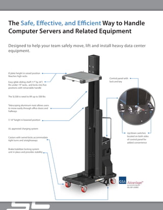 SL500 Classic Powered ServerLIFT | PDF