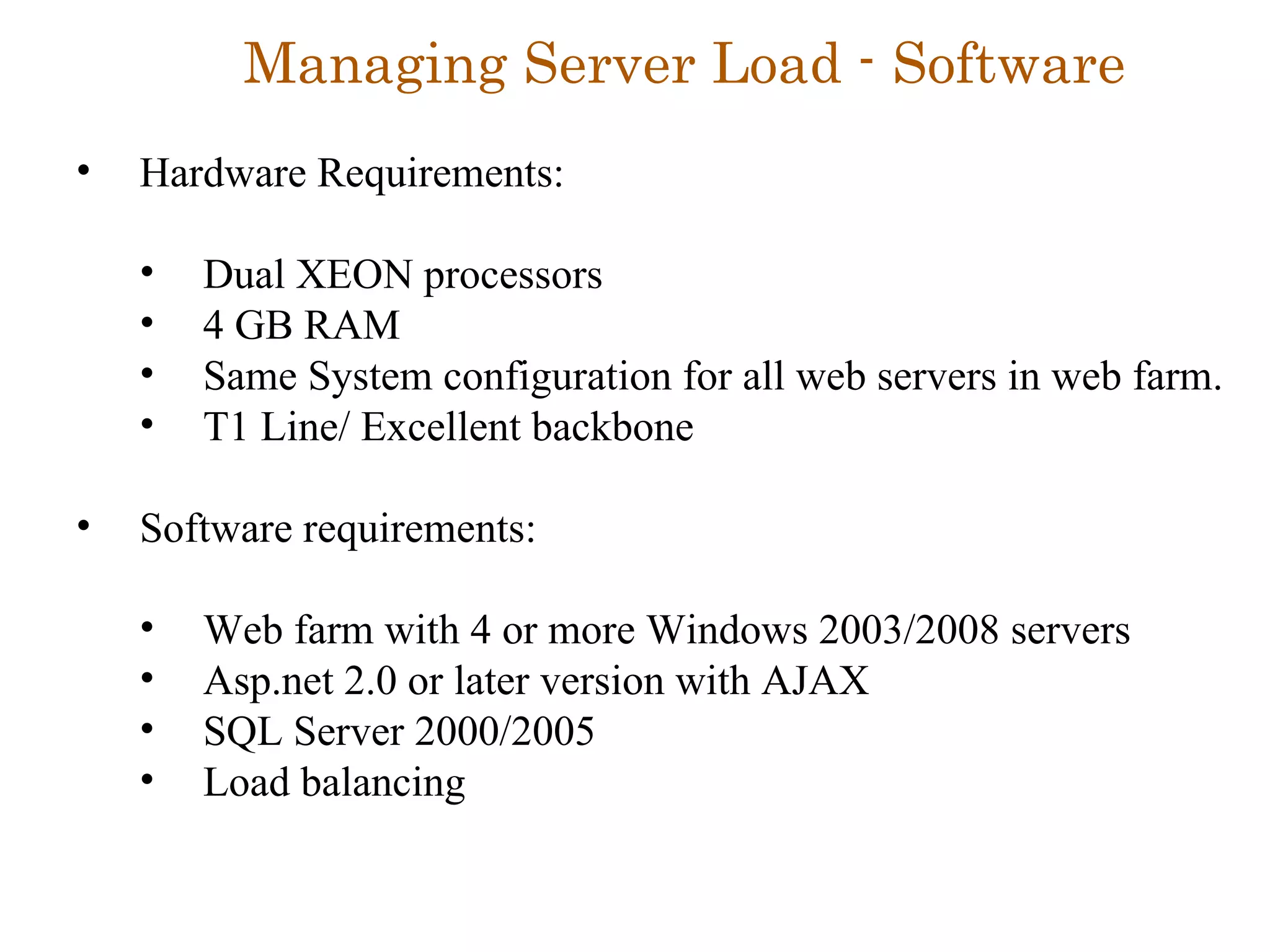Server Load Balancing | PPT