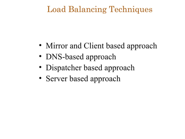 Server Load Balancing | PPT | Free Download