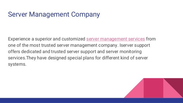 Server Management Company | PPTX
