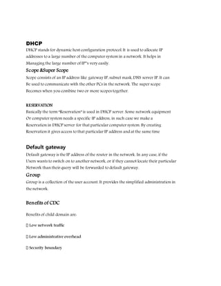 server notes for beginners | DOCX