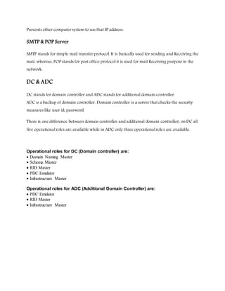 server notes for beginners | DOCX