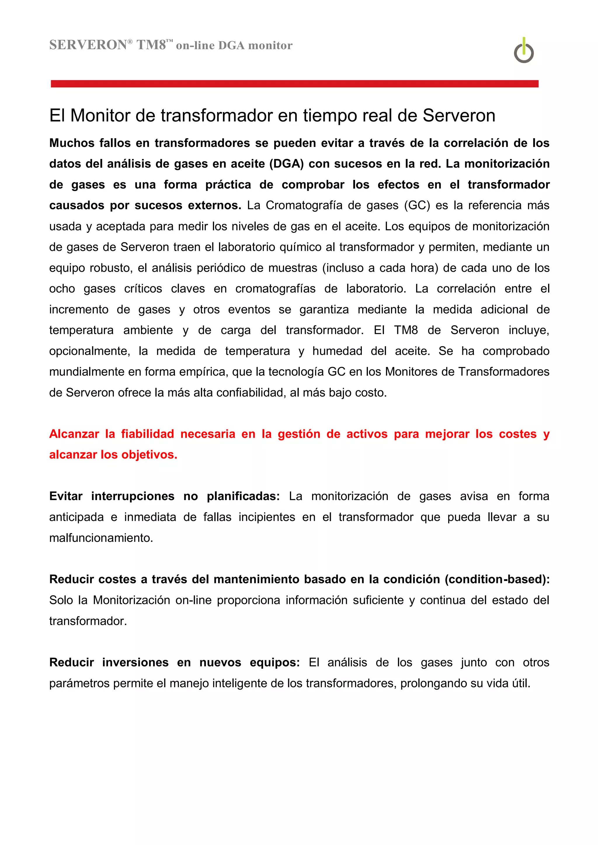 Serveron TM8 | PDF