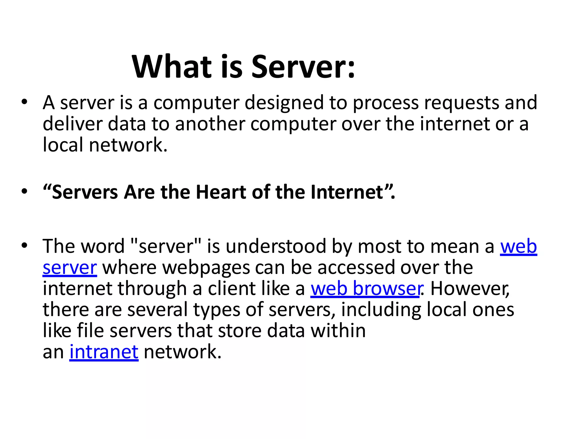 Server operating system | PPTX