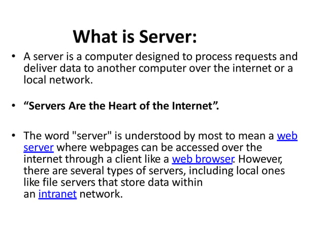 Server operating system | PPTX