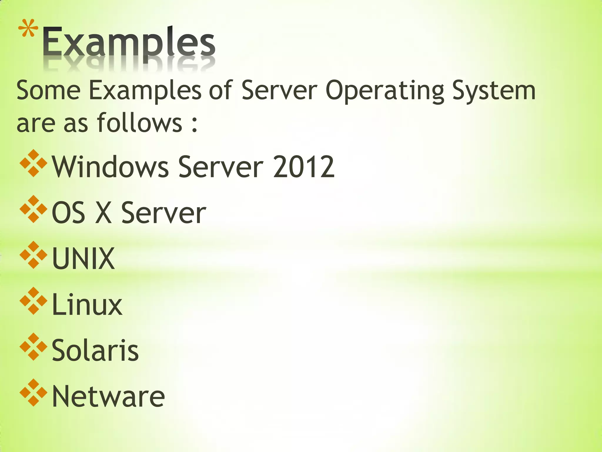 Server operating system file | PPT