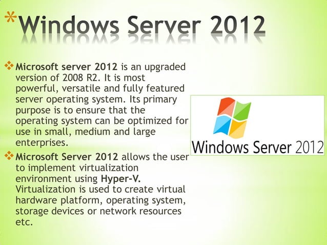 Server operating system file | PPT