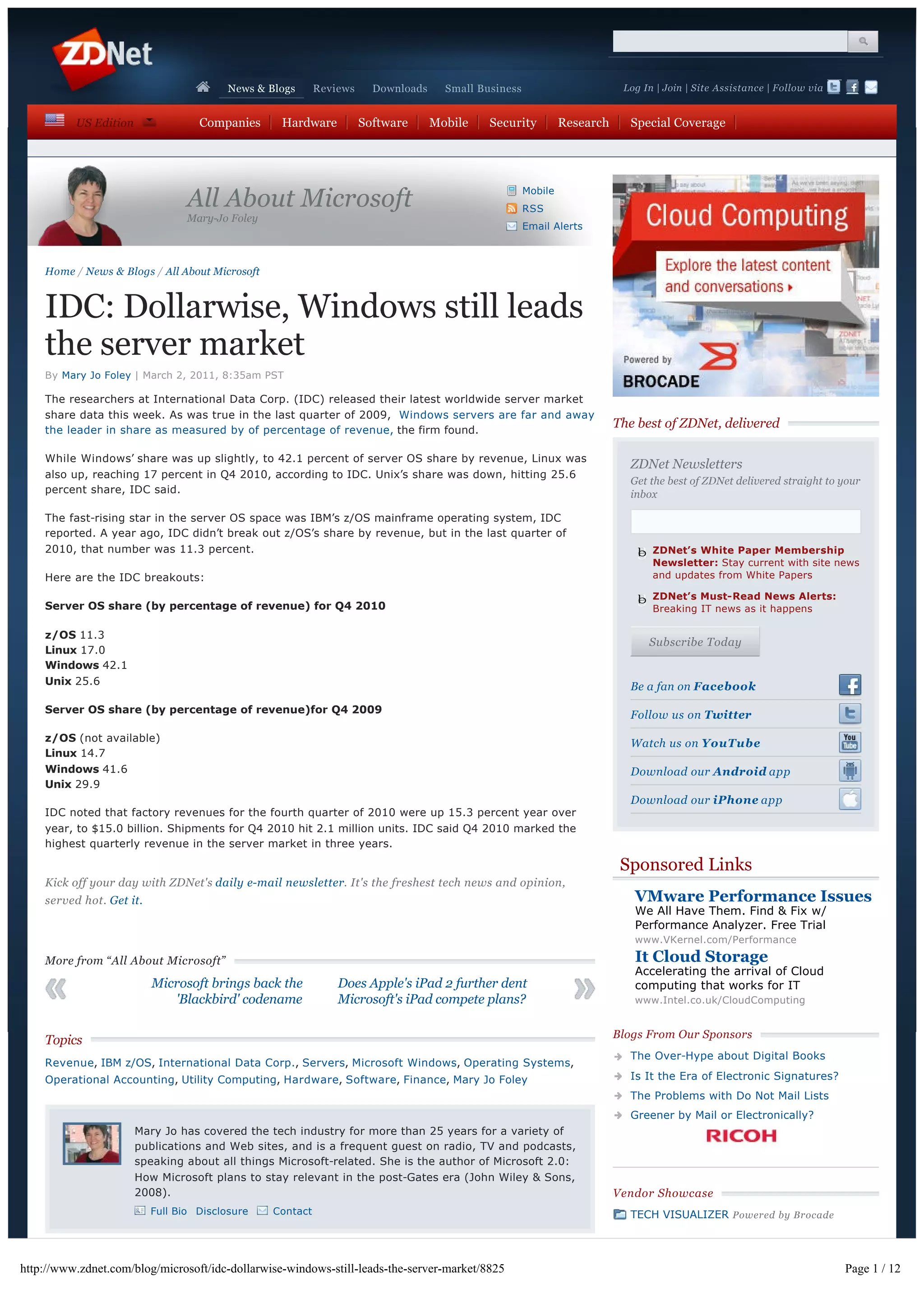 Server os market share | PDF
