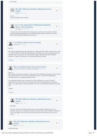 Server os market share | PDF | Operating Systems | Computer Software and Applications