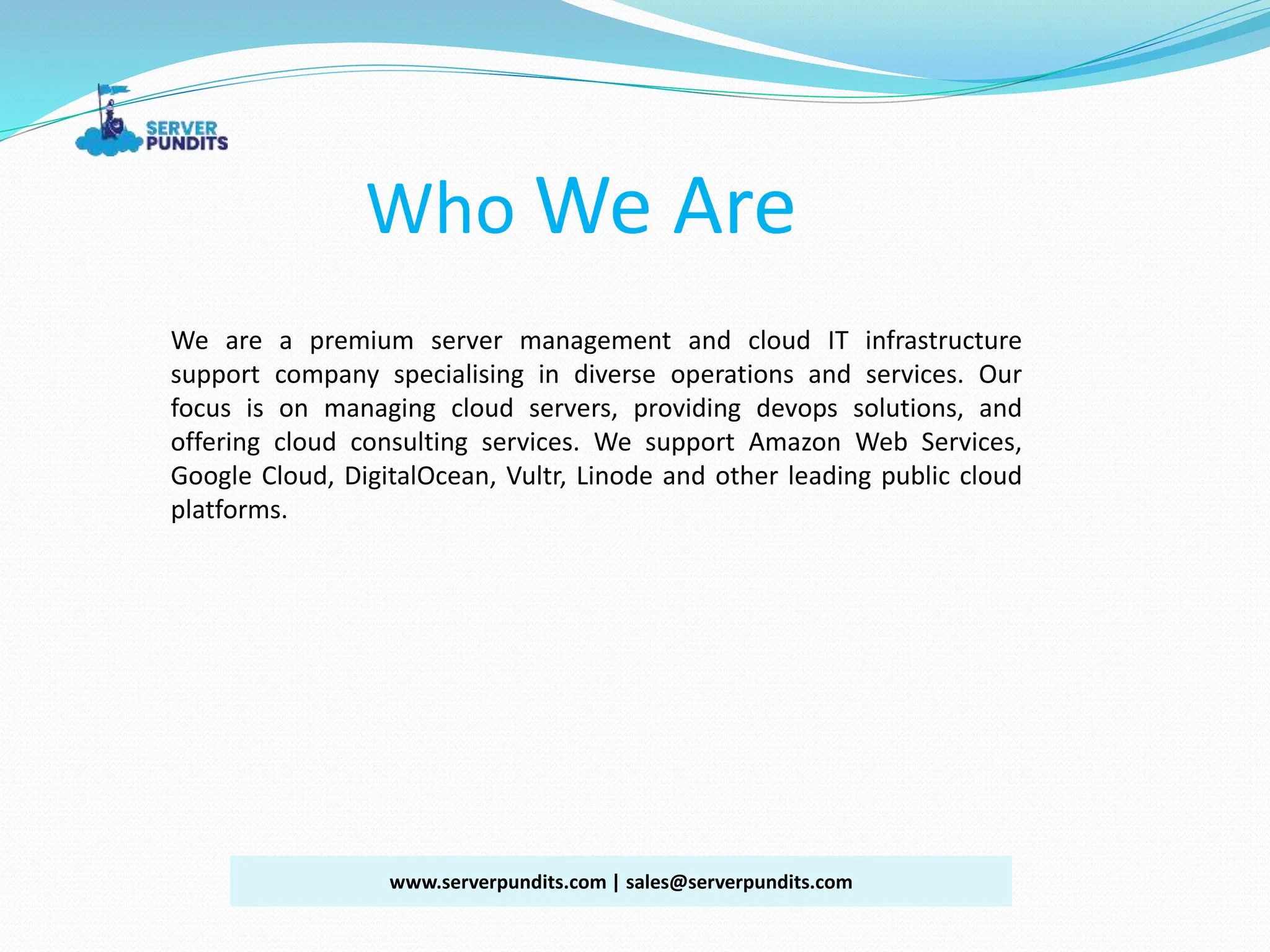 Server Pundits: Server Management Company India | PPTX