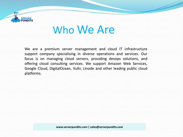 Server Pundits: Server Management Company India | PPTX