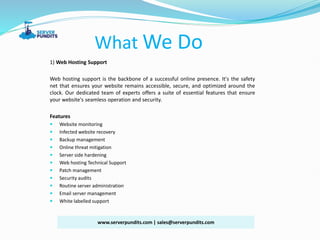 Server Pundits: Server Management Company India | PPTX