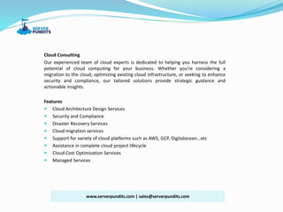 Server Pundits: Server Management Company India | PPTX