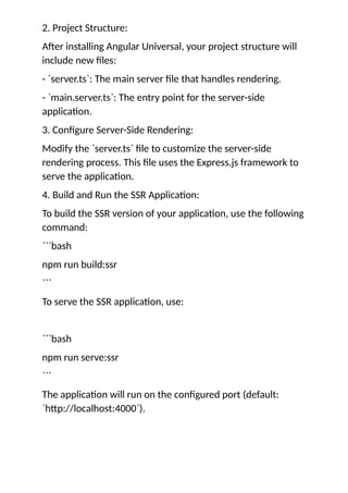 server side rendering with angular JS.docx | Web Development | Internet