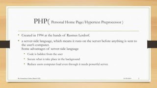 Server side scripting language | PPT