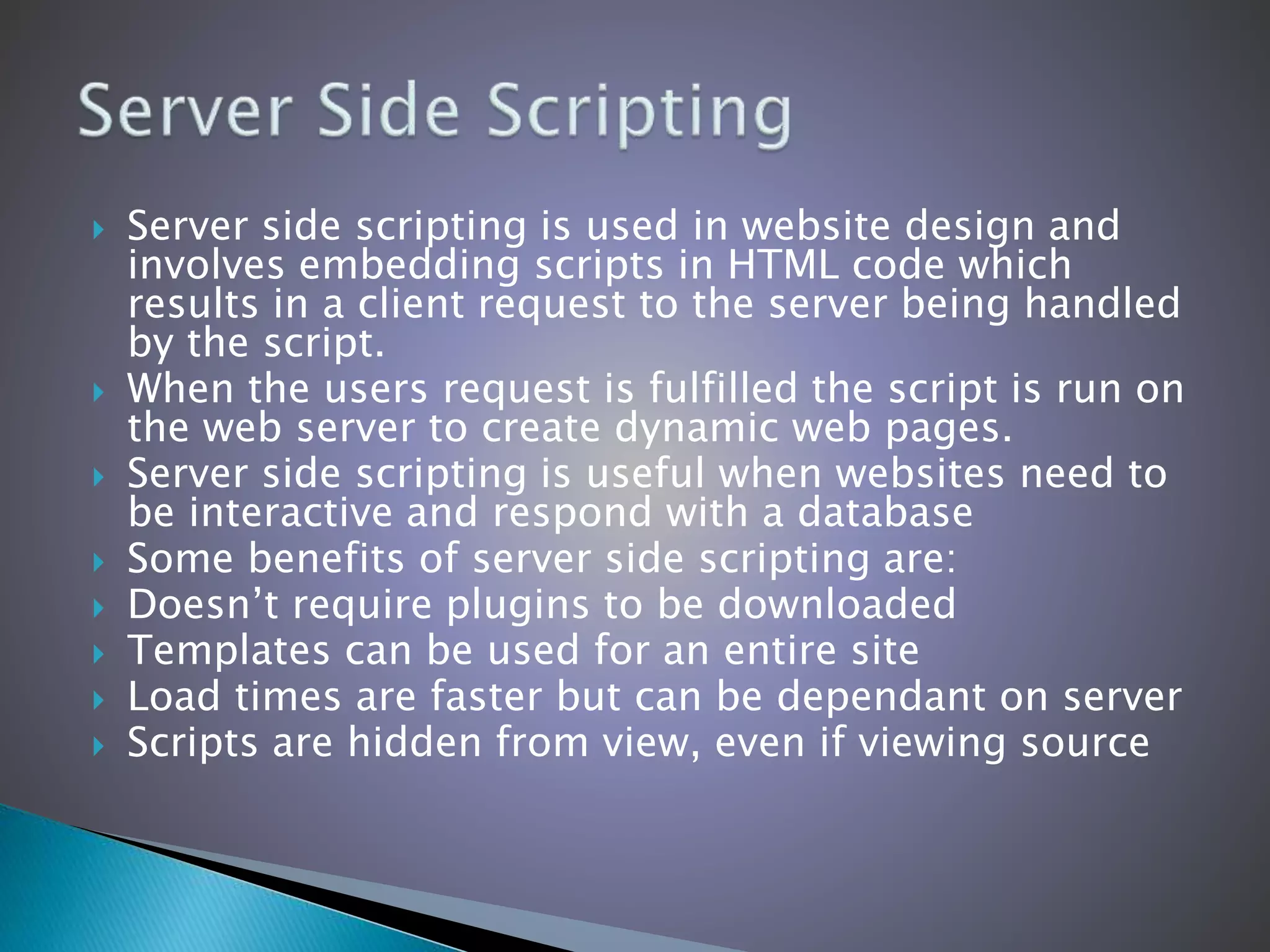 Server and Client side comparision | PPTX