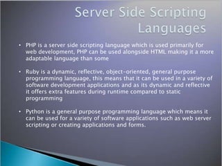 Server and Client side comparision | PPTX