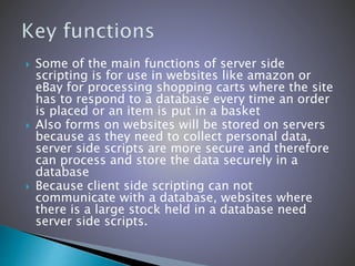 Server and Client side comparision | PPTX