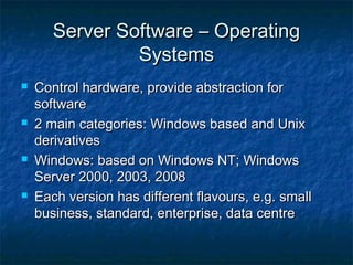 Server Side Technologies | PPT