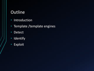 Server side tempalate injection | PPT