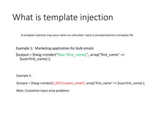 Server side tempalate injection | PPTX