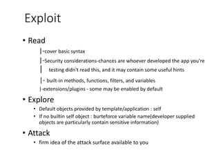 Server side tempalate injection | PPTX