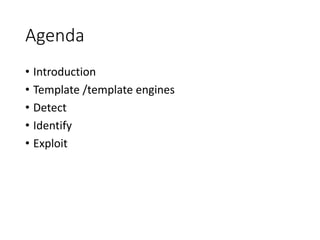 Server side tempalate injection | PPTX