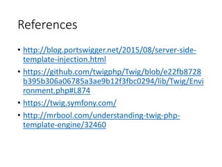 Server side tempalate injection | PPTX