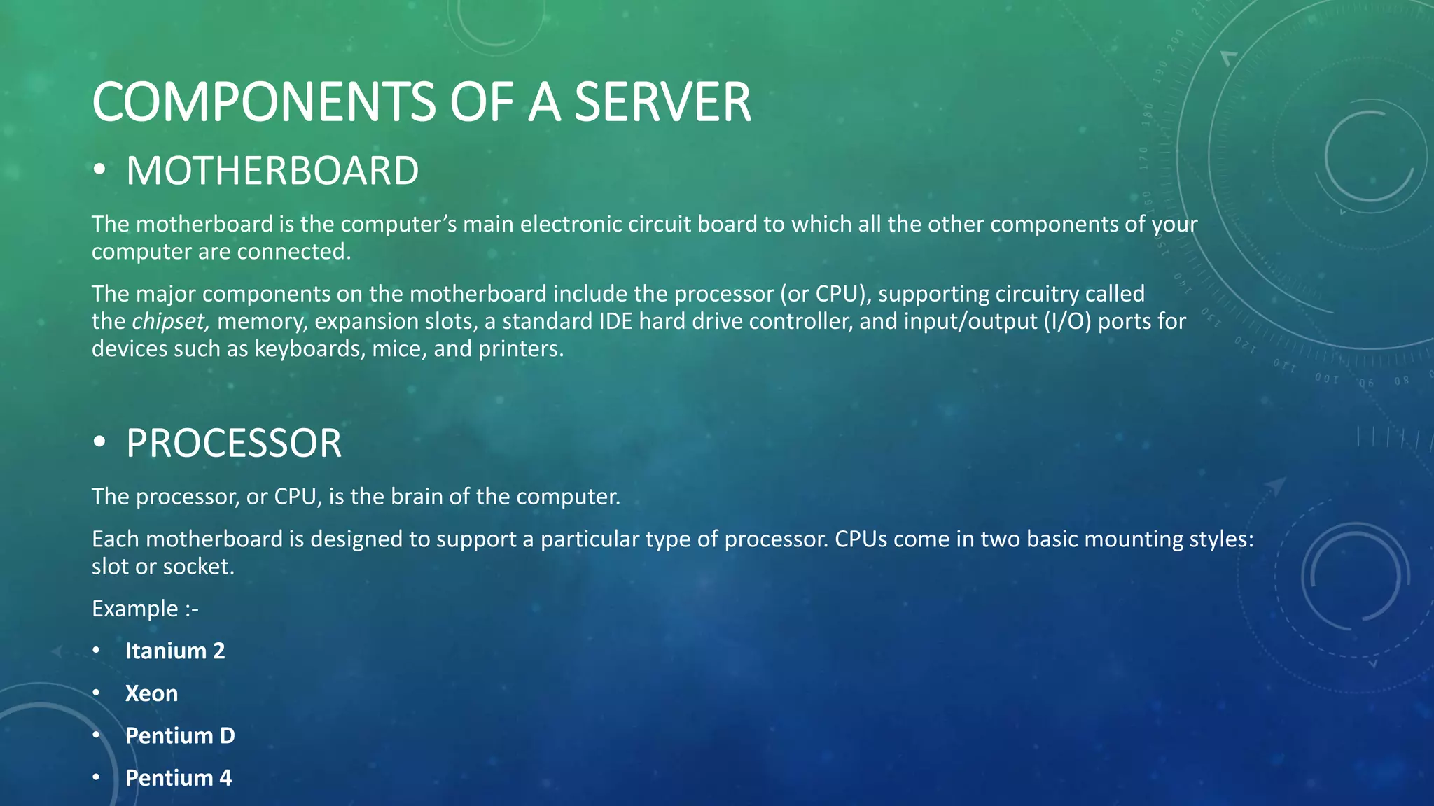 Fundamentals of Servers, server storage and server security. | PPTX