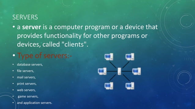 Fundamentals of Servers, server storage and server security. | PPTX