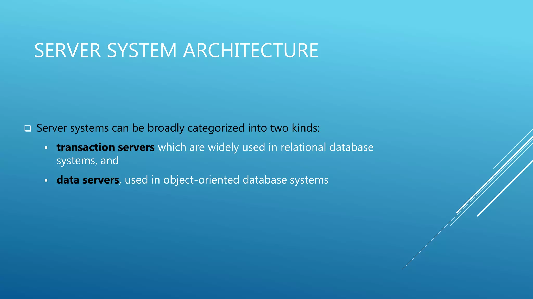 Server system architecture | PPTX
